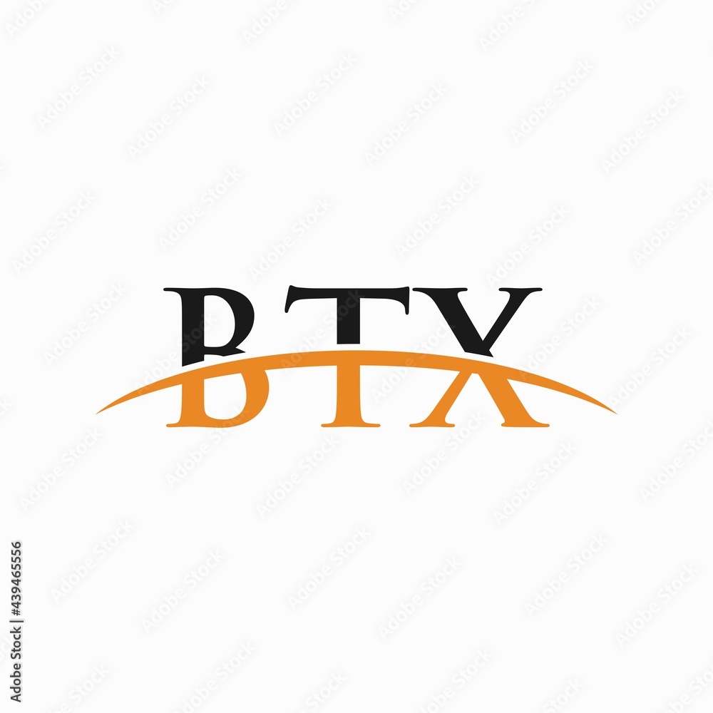 BTX initial swoosh horizon, letter logo designs corporate inspiration ...