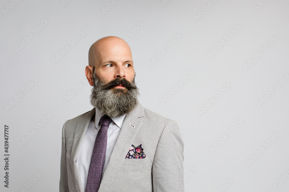 Handsome Man with an Impressive Beard Stock Photo | Adobe Stock