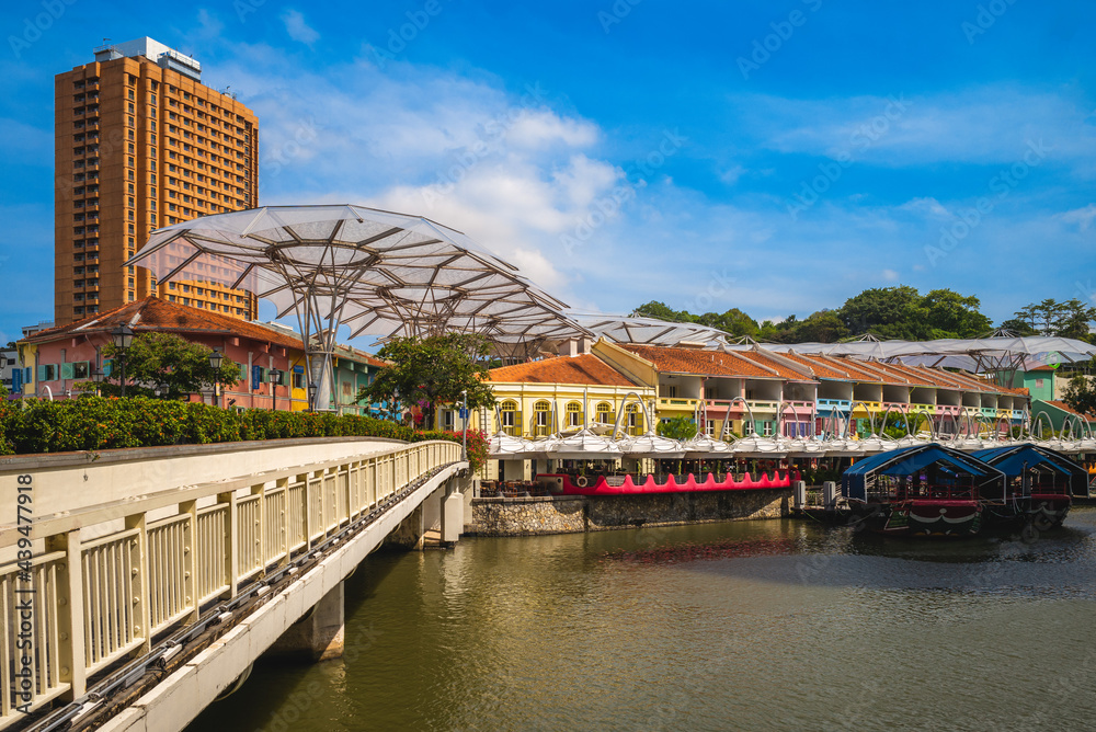 Clarke Quay located at Singapore River Planning Area in singapore Stock ...