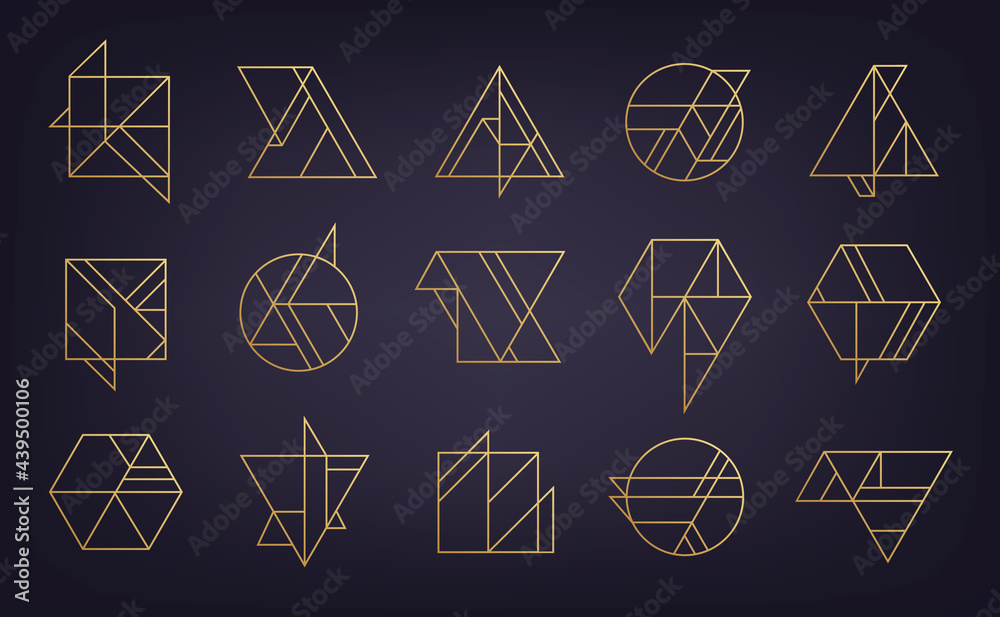 Hipster Triangle Artwork