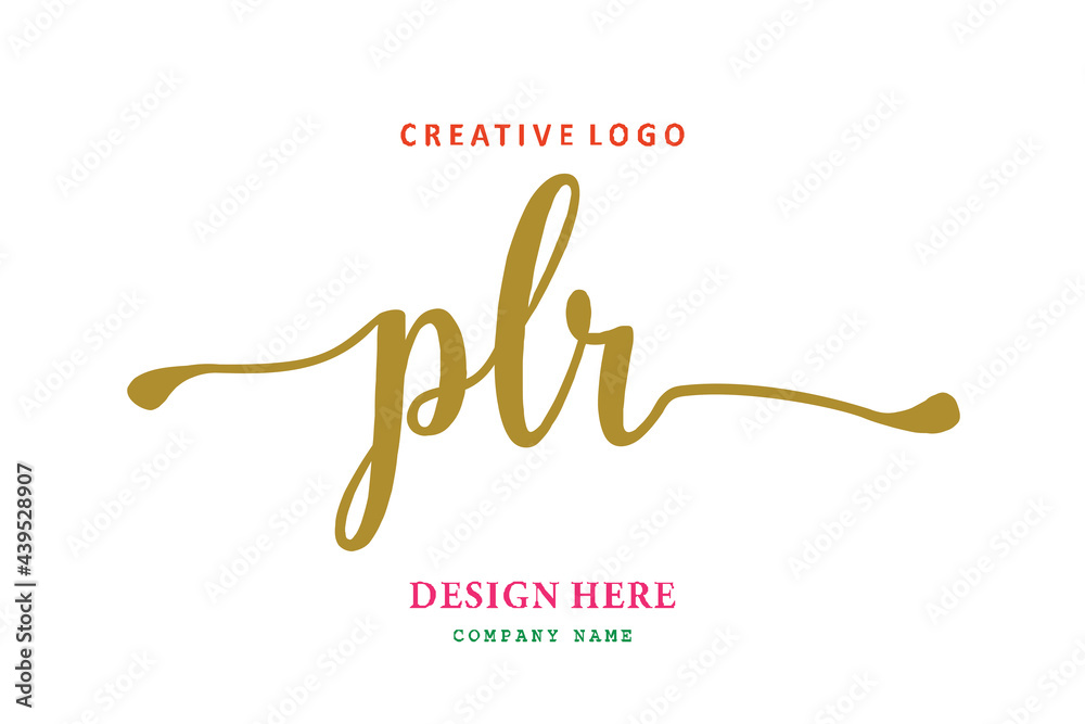 PLR lettering logo is simple, easy to understand and authoritative ...