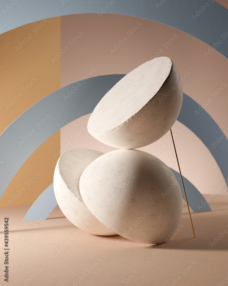 Stone spheres balancing Stock Photo | Adobe Stock