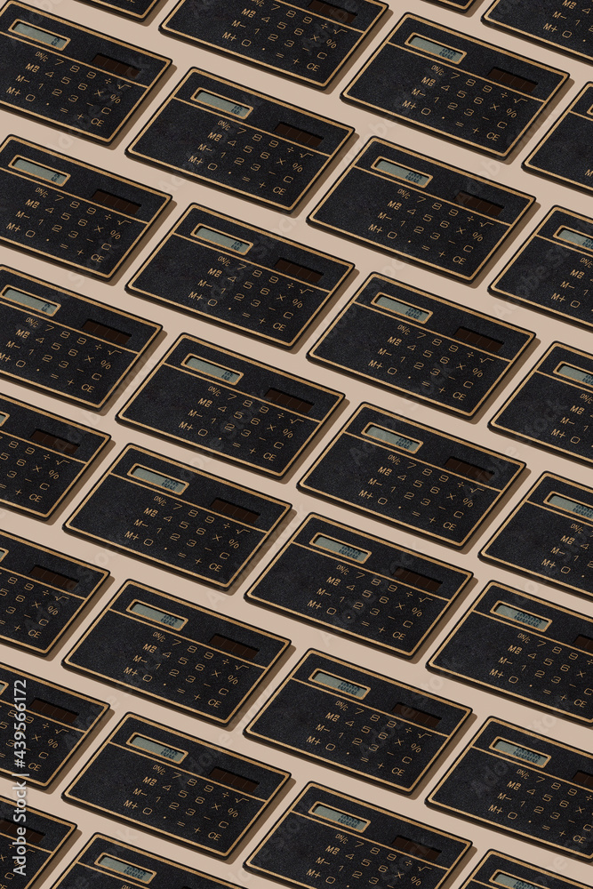 solar calculators forming a mosaic Stock Photo | Adobe Stock