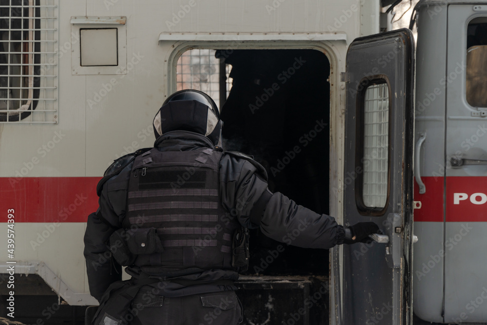 Russian SWAT policeman Stock Photo | Adobe Stock