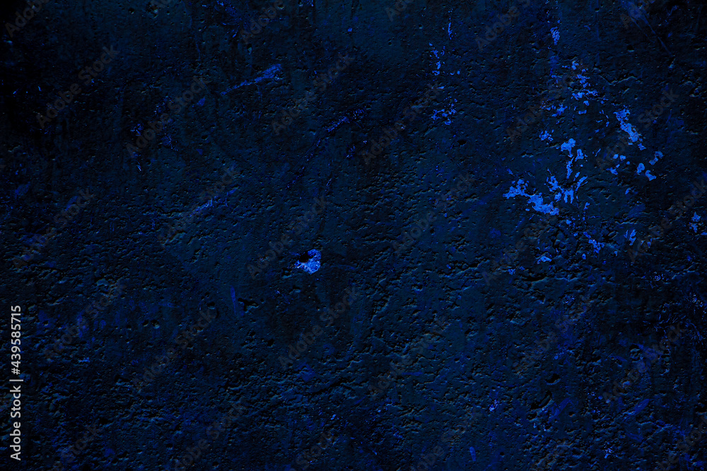 Blue colored abstract wall background with textures of different shades ...