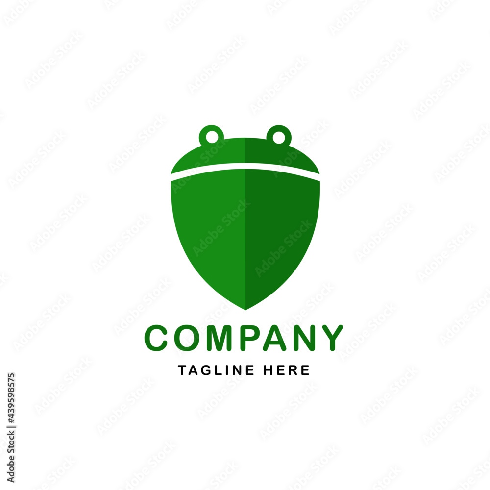 Vecteur Stock Frog shield logp combined frog and shield, look elegant ...