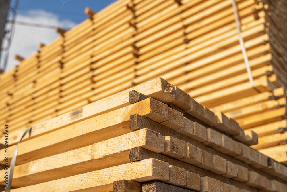 Wood Boards Pile
