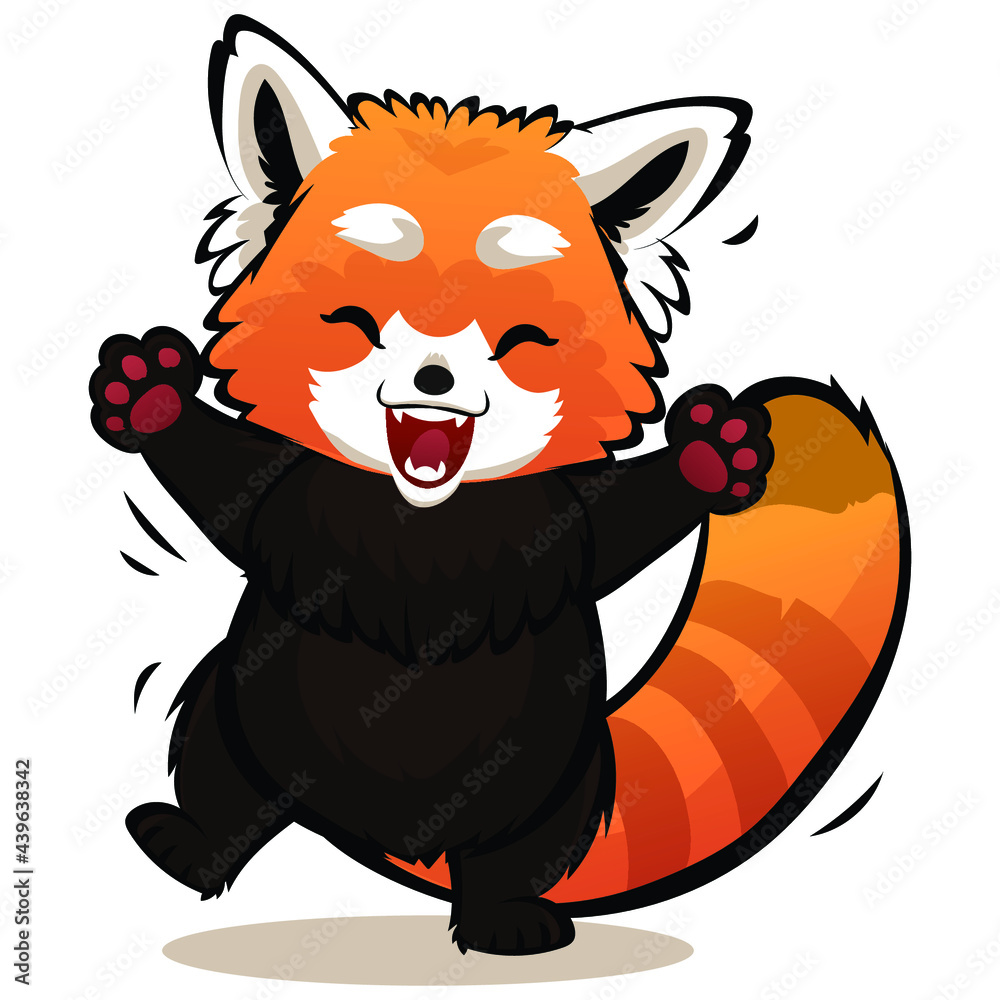 Laughing Red Panda