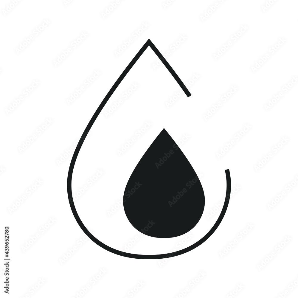 liquid drops icons symbol vector elements for infographic web Stock ...