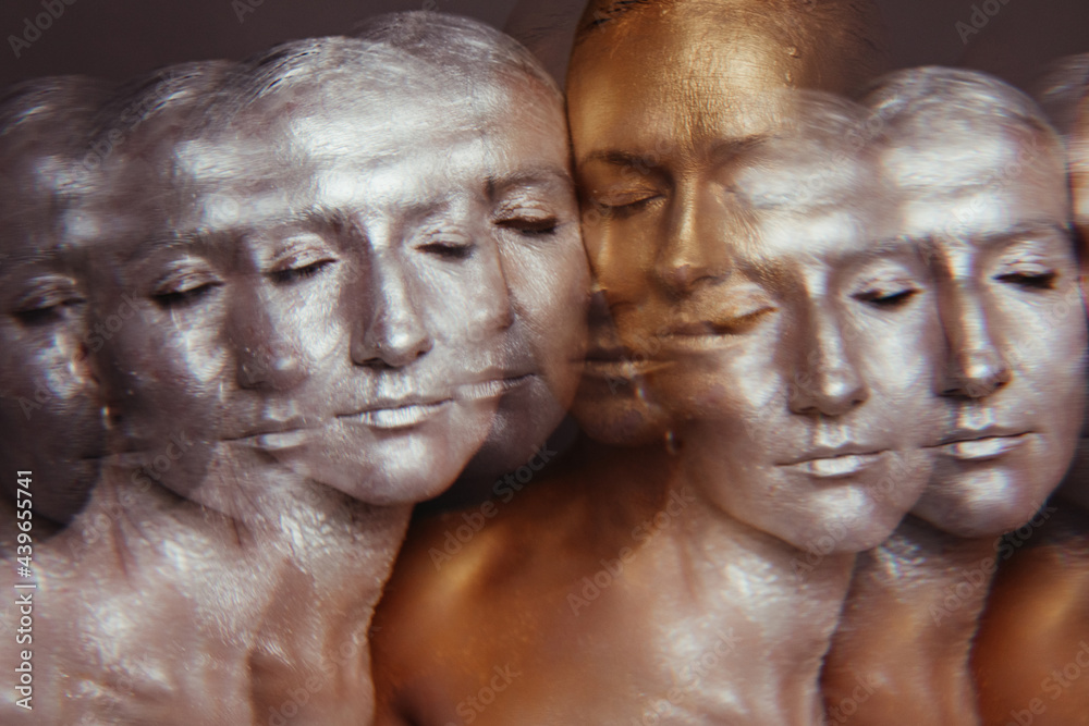 Surreal double portrait Stock Photo | Adobe Stock