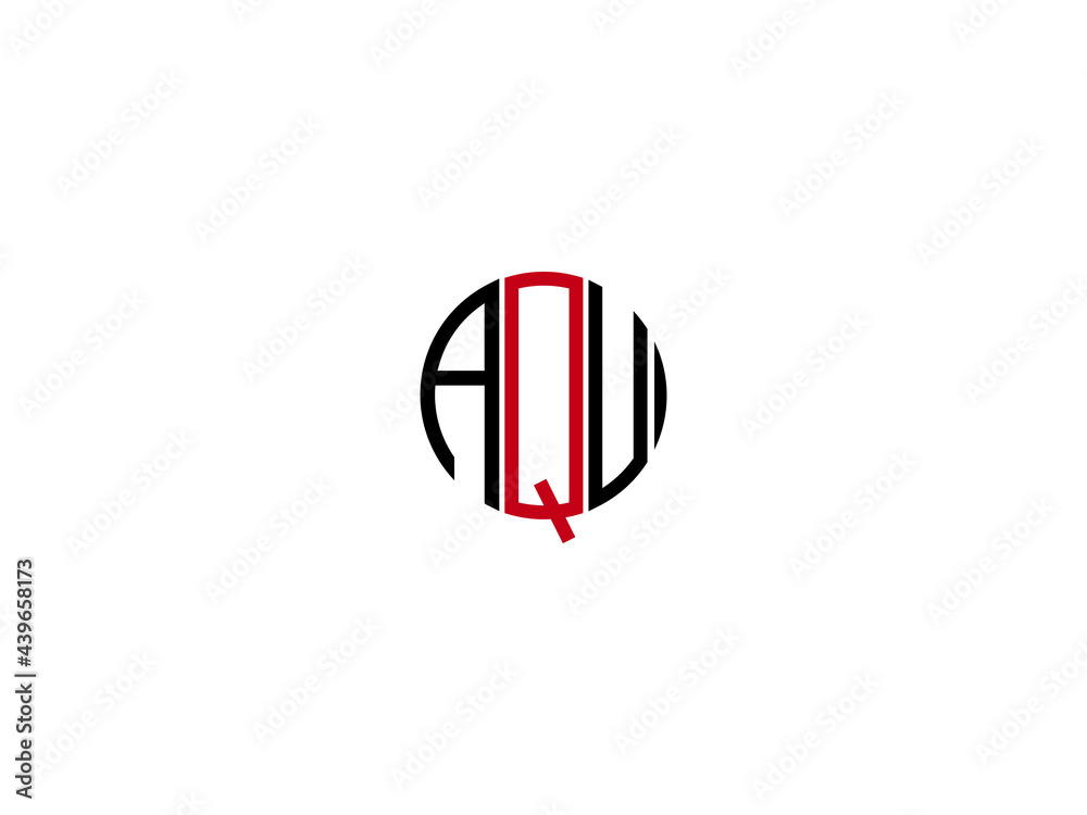 Letter AQU Logo Icon Vector Image Design For All Business Stock Vector ...