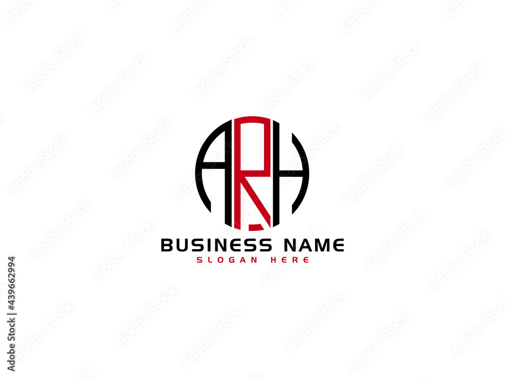 Letter ARH Logo Icon Vector Image Design For All Business Stock Vector ...
