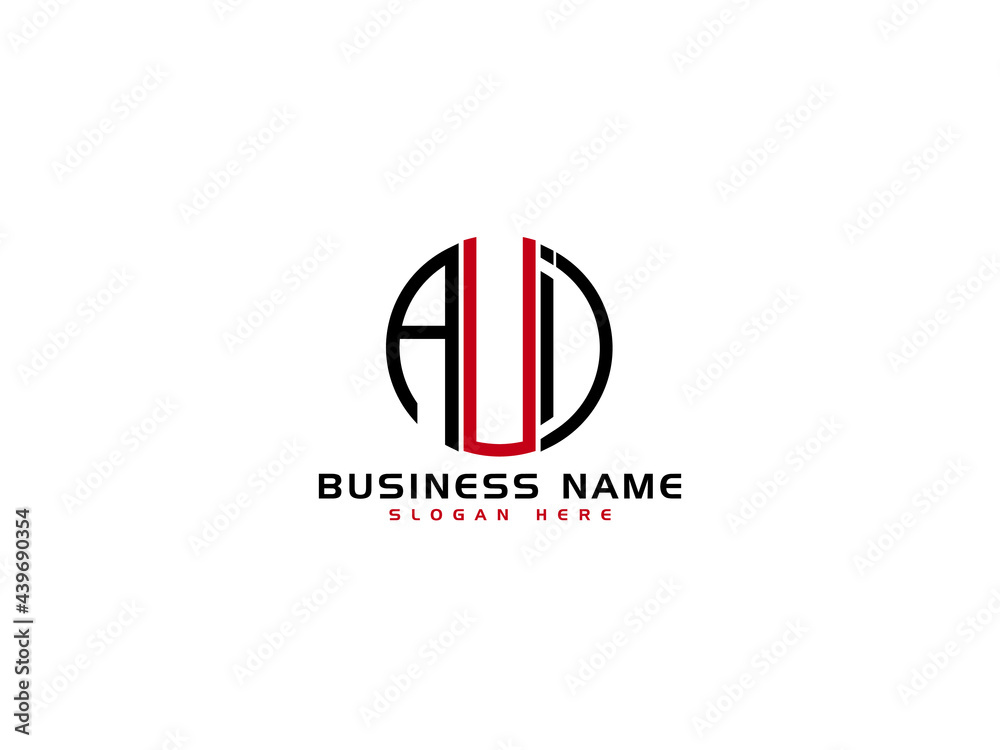 Letter AUI Logo Icon Vector Image Design For All Business Stock Vector ...