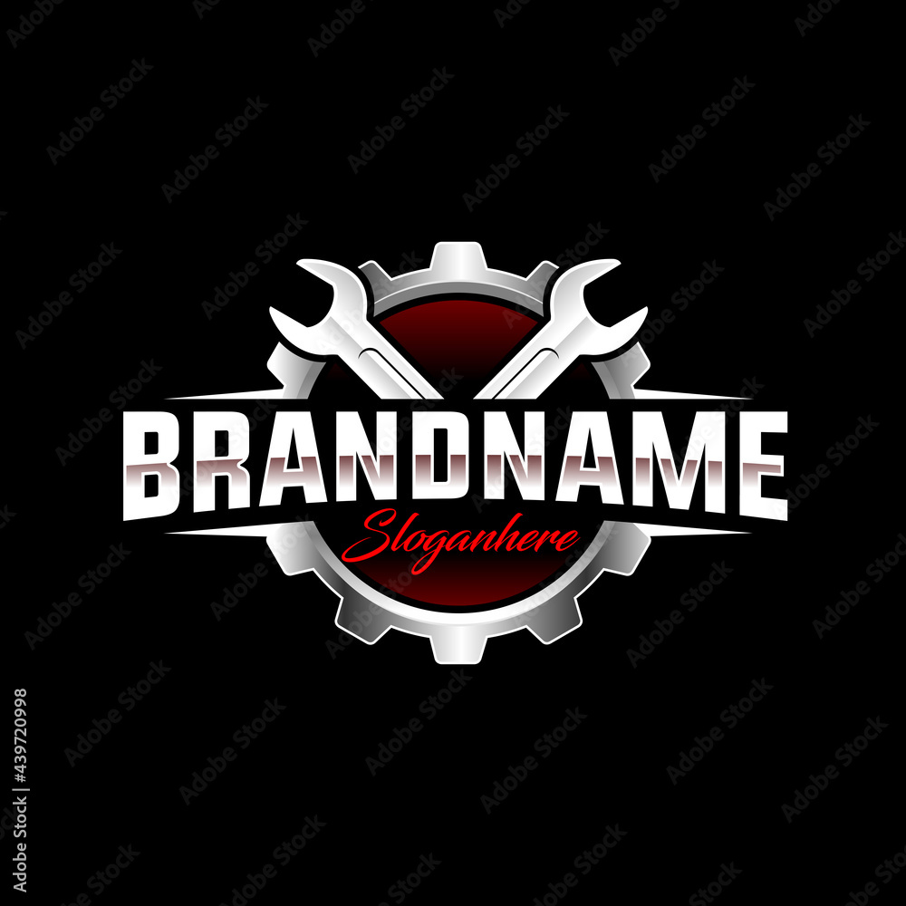 auto service logo template Stock Vector | Adobe Stock