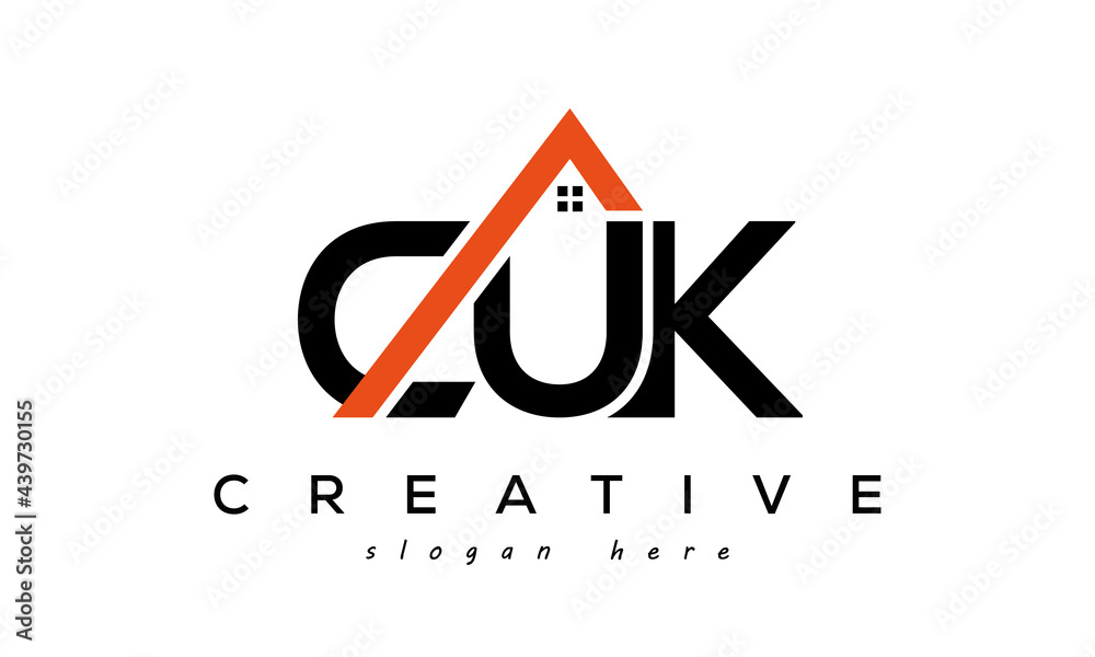 CUK letters real estate construction logo vector Stock Vector | Adobe Stock