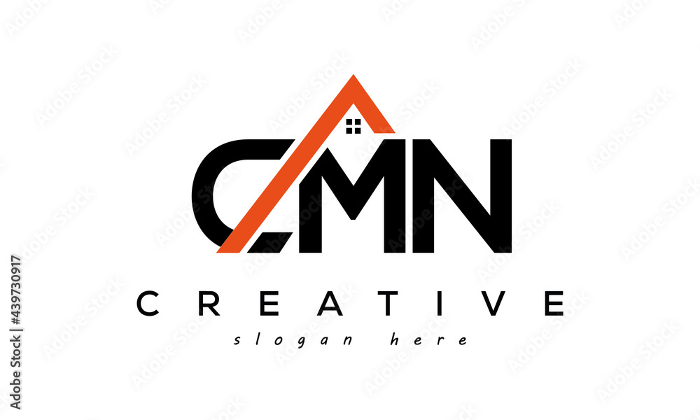 CMN letters real estate construction logo vector Stock Vector | Adobe Stock