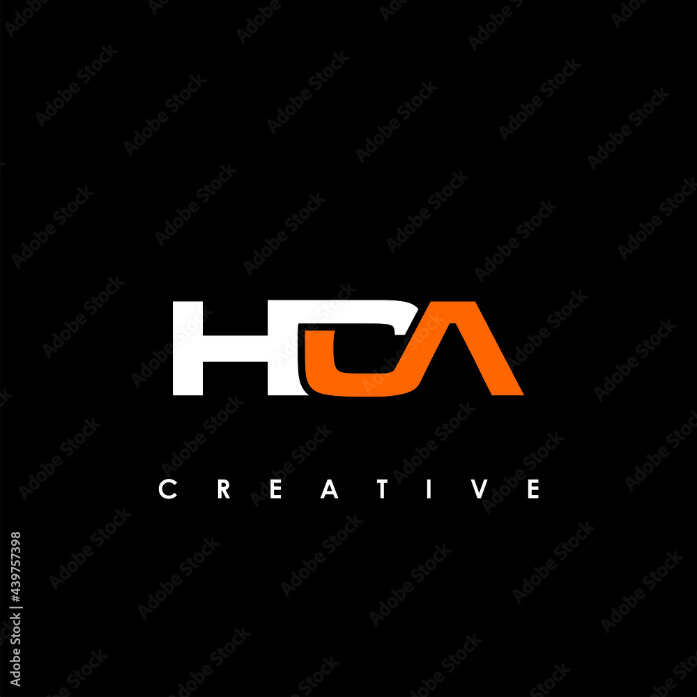 HCA Letter Initial Logo Design Template Vector Illustration Stock ...