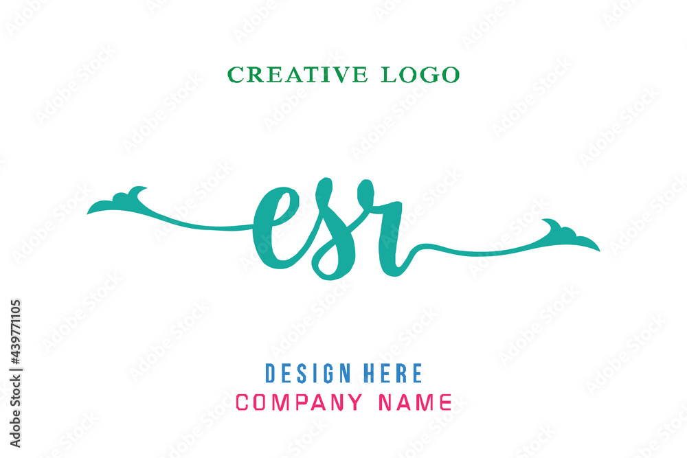 ESR lettering logo is simple, easy to understand and authoritative ...