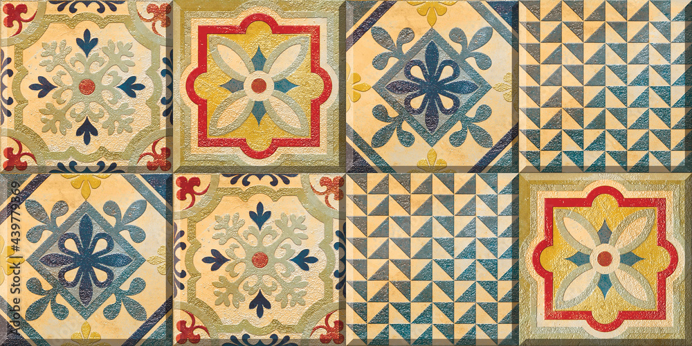 digital wall tile design, wallpaper, background and texture for ...