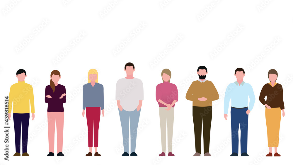 people stands Stock-Illustration | Adobe Stock