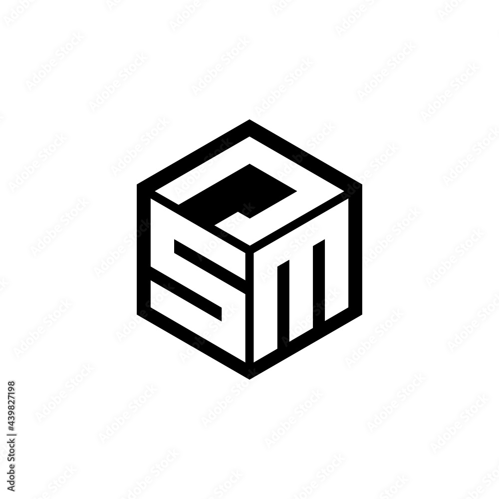 SMJ letter logo design with white background in illustrator, vector ...