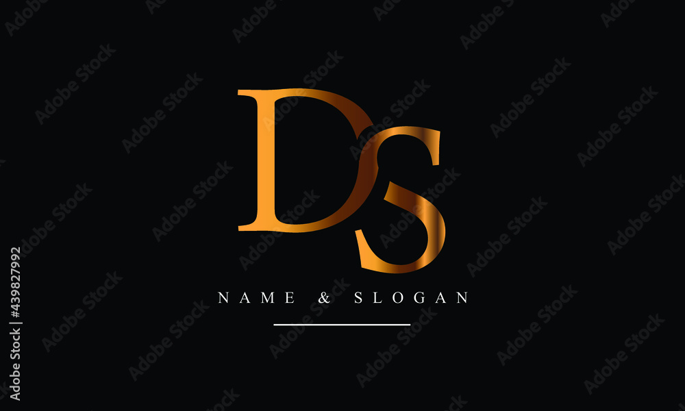SD, DS, S, D abstract letters logo monogram Stock Vector | Adobe Stock