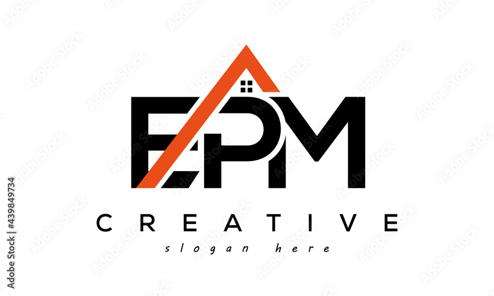 EPM letters real estate construction logo vector Stock Vector | Adobe Stock
