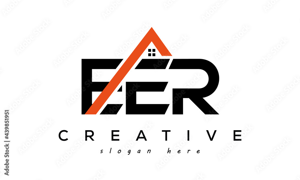 EER letters real estate construction logo vector Stock Vector | Adobe Stock