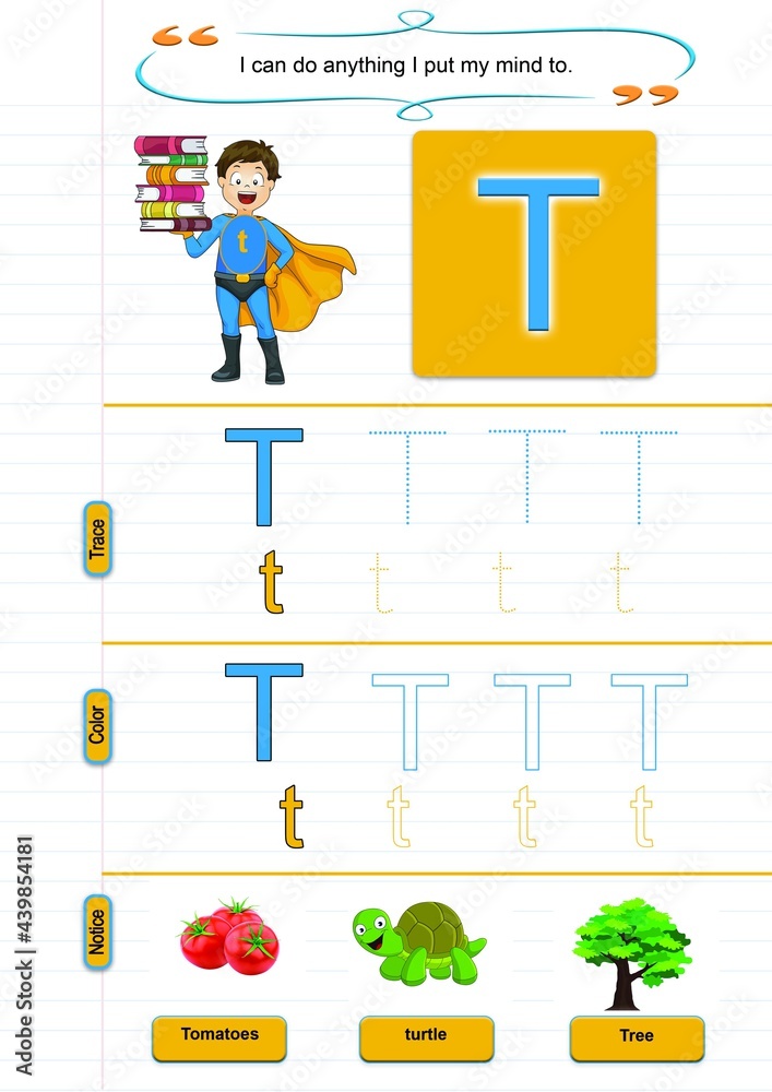 Letter T.Learn Alphabet letters and coloring graphics printable ...