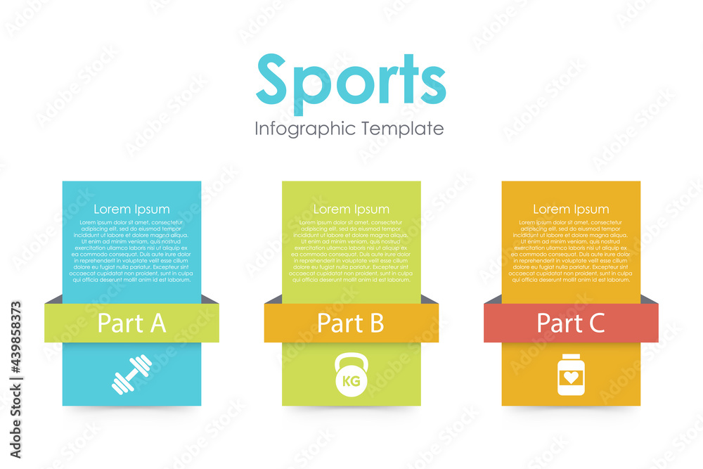 Concept of sport infographics in flat design. Template can be used for ...