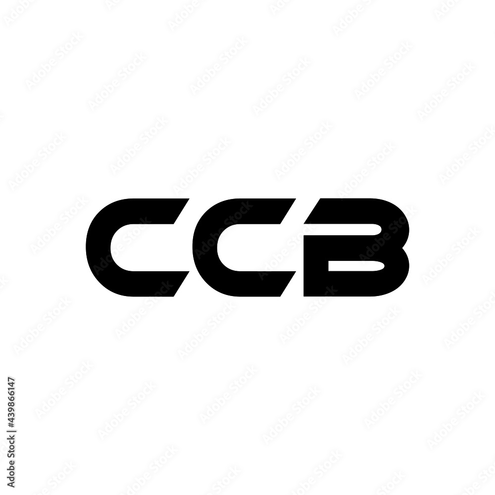 CCB letter logo design with white background in illustrator, vector ...