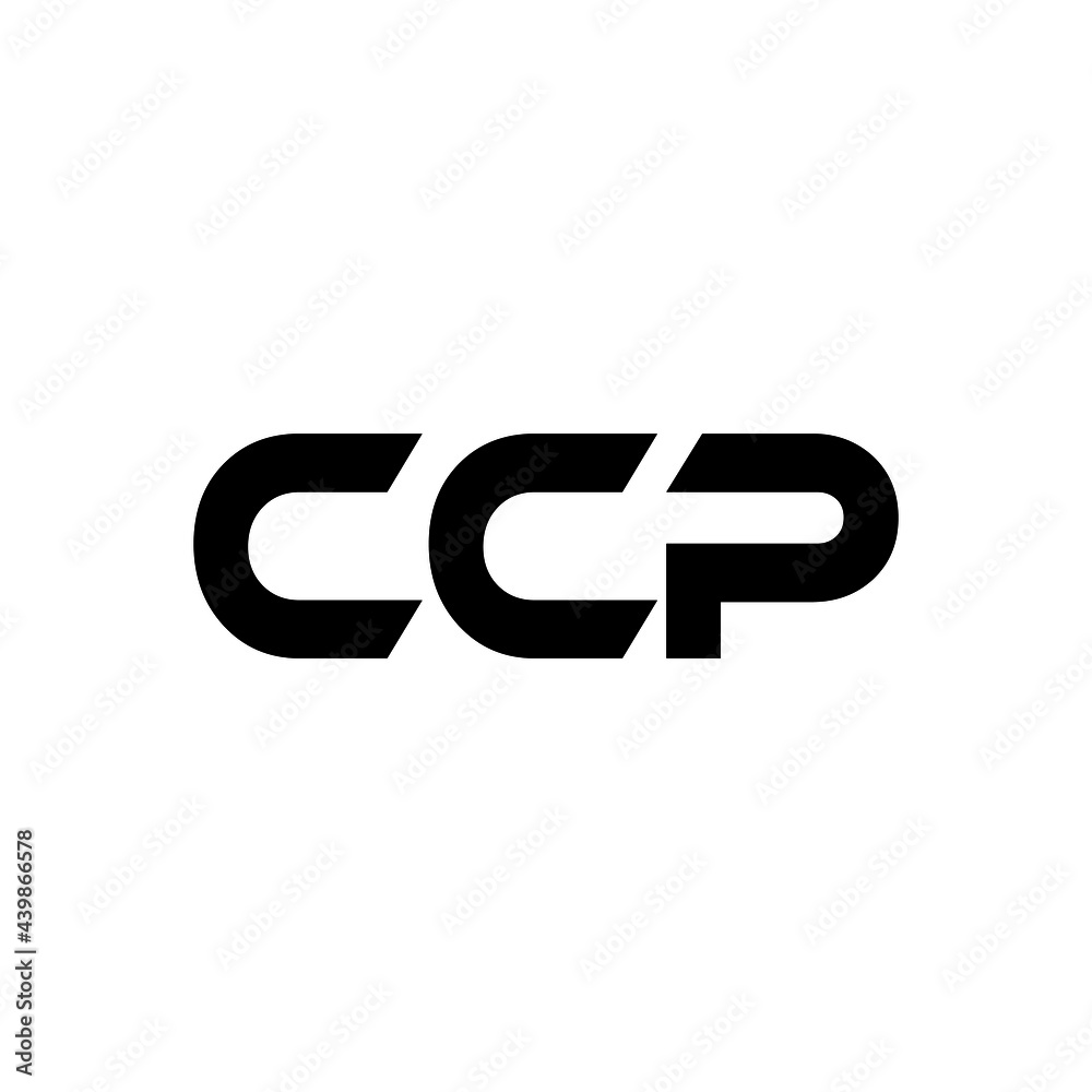 CCP letter logo design with white background in illustrator, vector ...