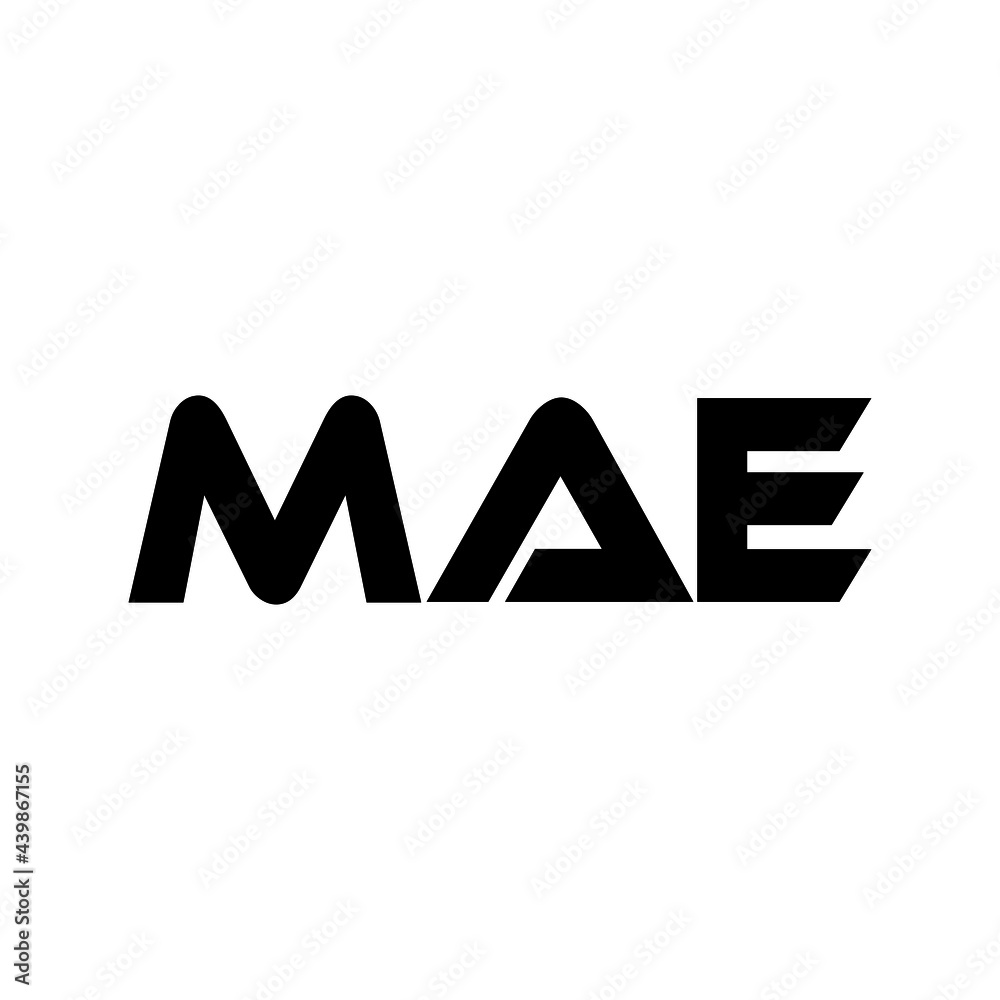 MAE letter logo design with white background in illustrator, vector ...