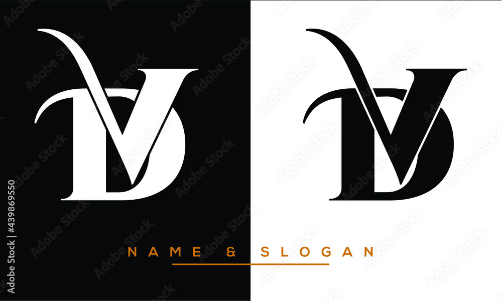 VD, DV, V, D Abstract Letters Logo Monogram Stock Vector | Adobe Stock