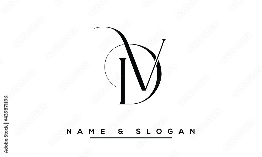 VD, DV, V, D Abstract Letters Logo Monogram Stock Vector | Adobe Stock