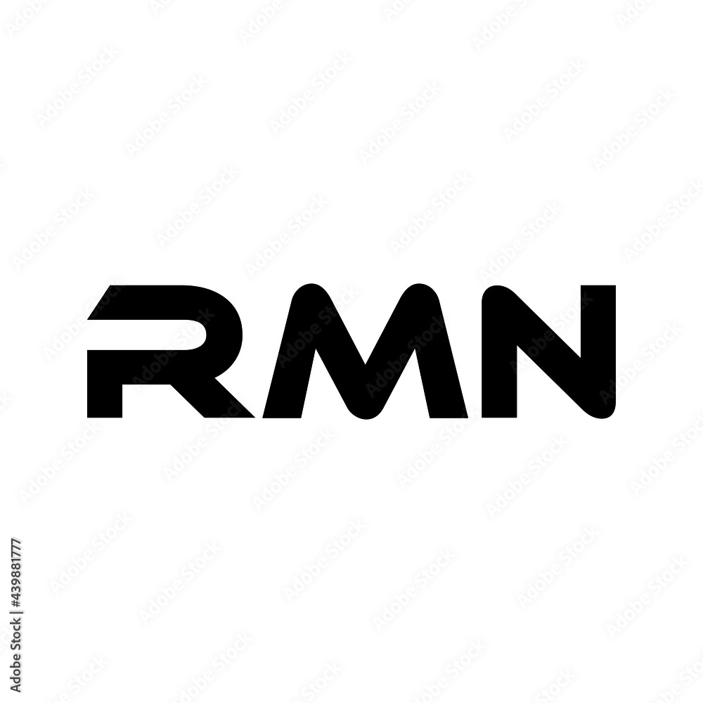 RMN letter logo design with white background in illustrator, vector ...