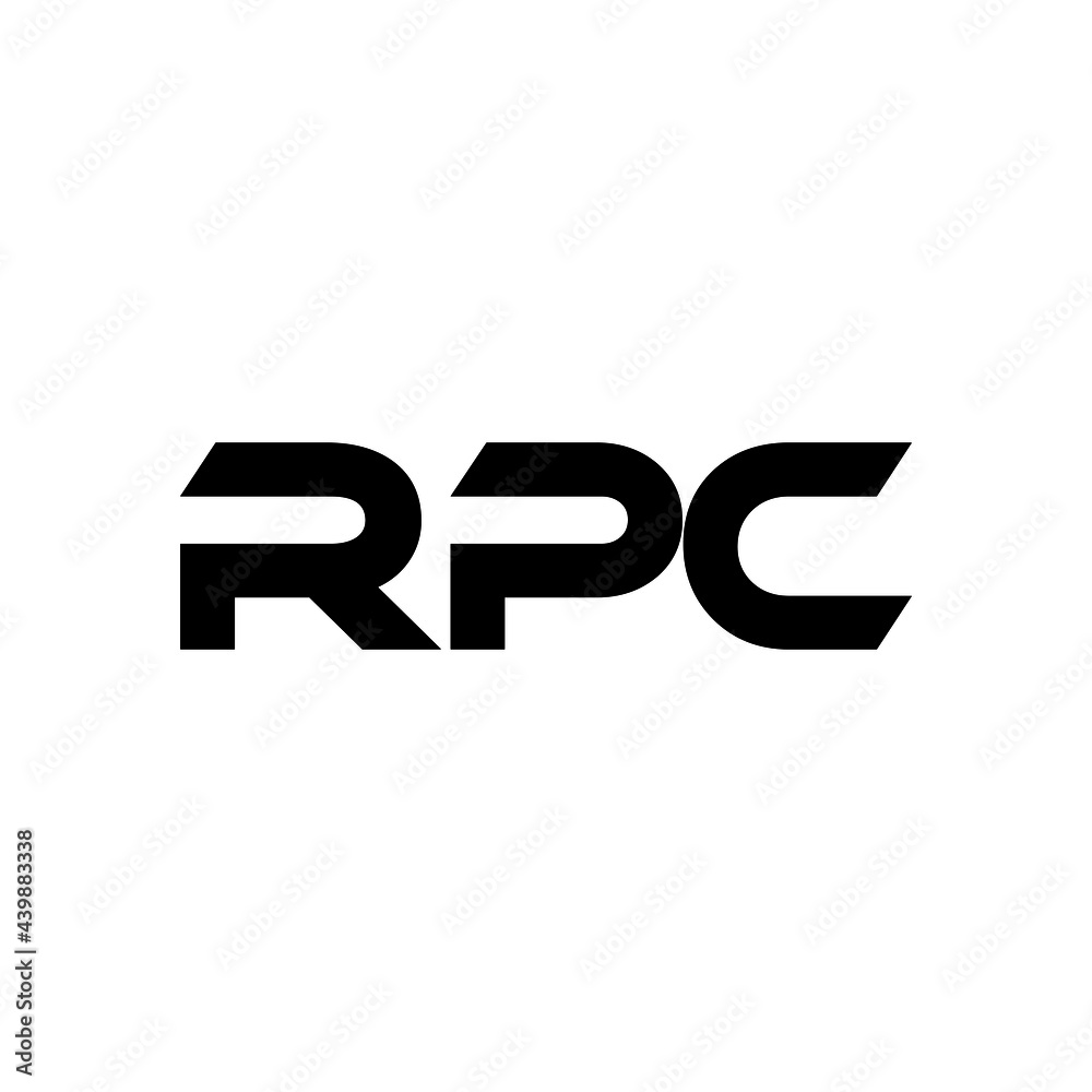 RPC letter logo design with white background in illustrator, vector ...
