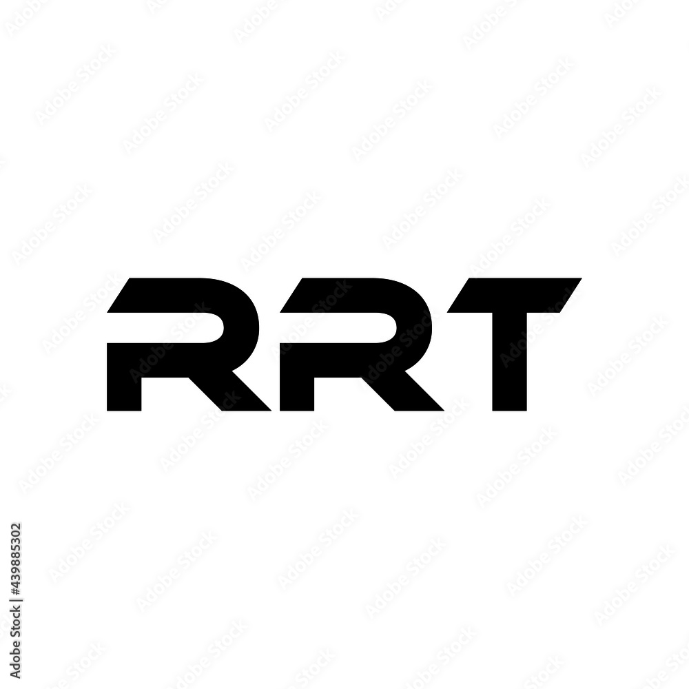 RRT letter logo design with white background in illustrator, vector ...