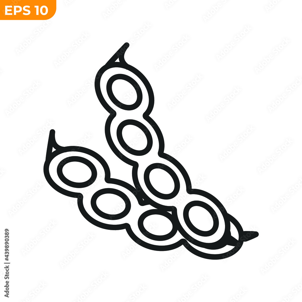 soybeans icon symbol template for graphic and web design collection ...