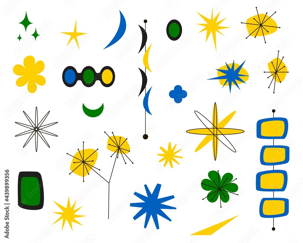 1950s Graphic Design Elements