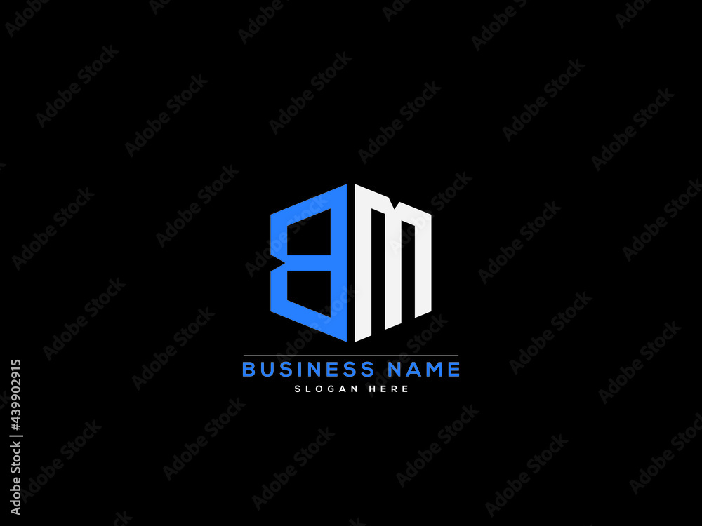 Letter BM Logo, creative bm logo icon vector for business Stock Vector ...