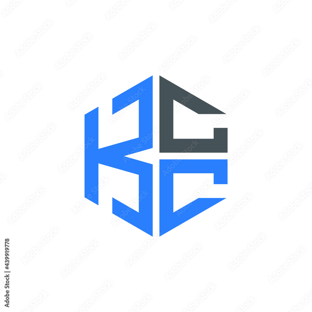 KCC logo KCC icon KCC vector KCC monogram KCC letter KCC minimalist KCC triangle KCC hexagon ...