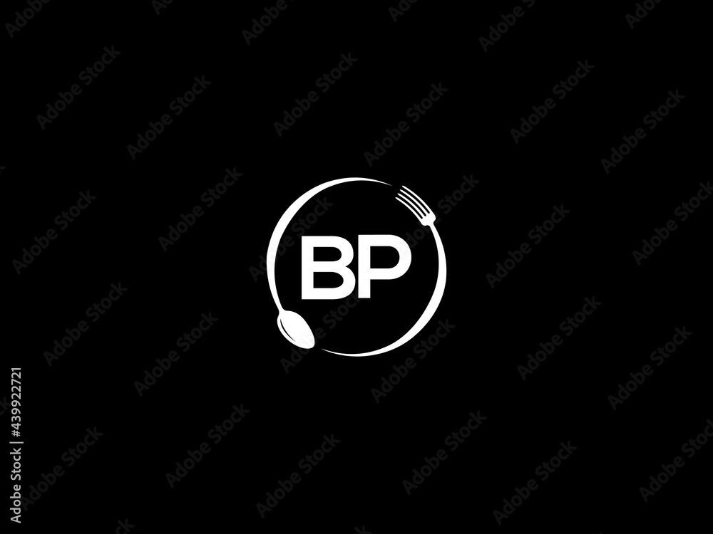 Letter BP Logo, restaurants bp logo icon vector for modern kitchen ...