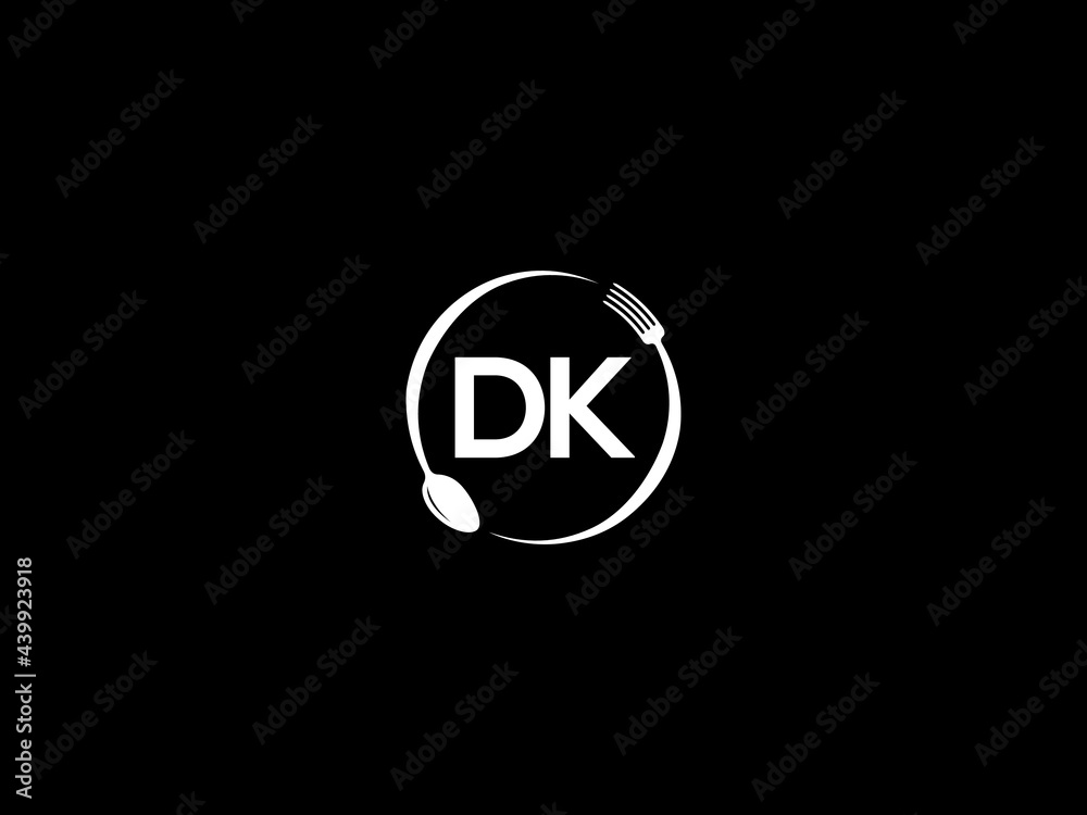 Letter DK Logo, restaurants dk logo icon vector for modern kitchen ...