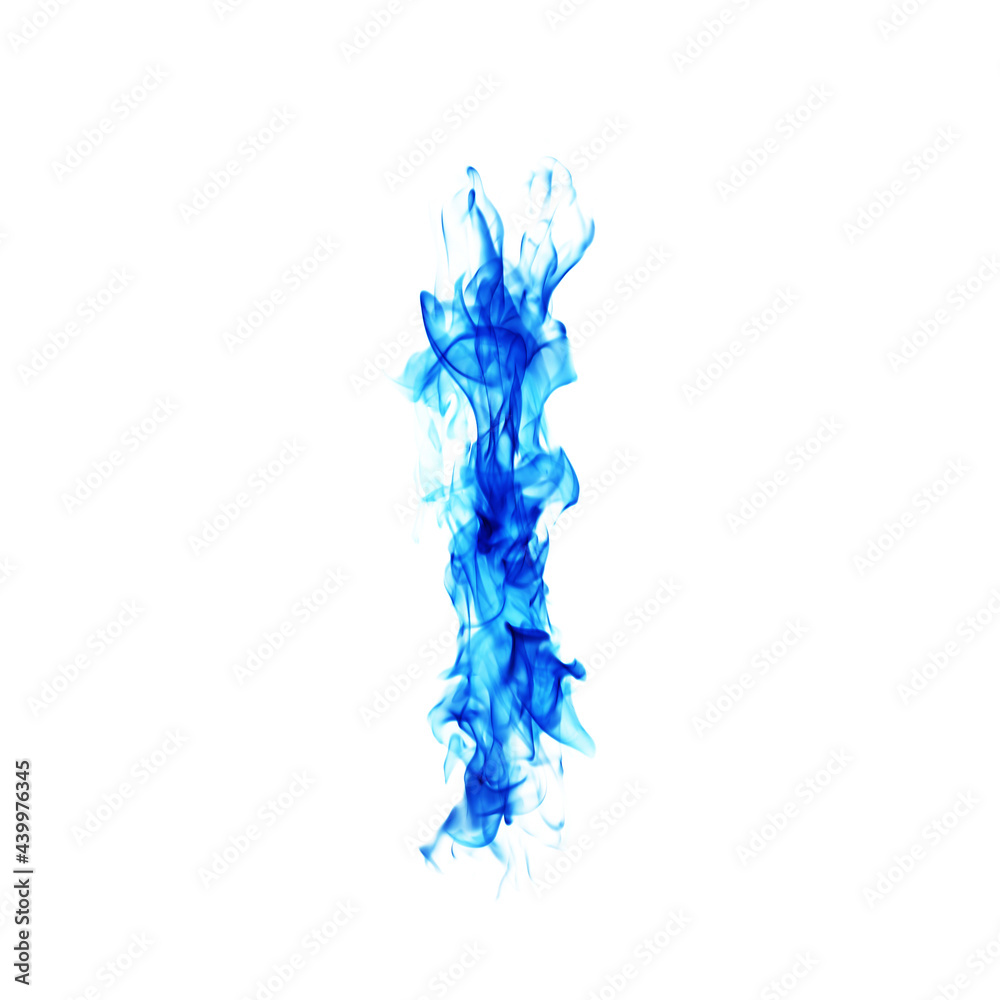 The Letter L In Blue Fire