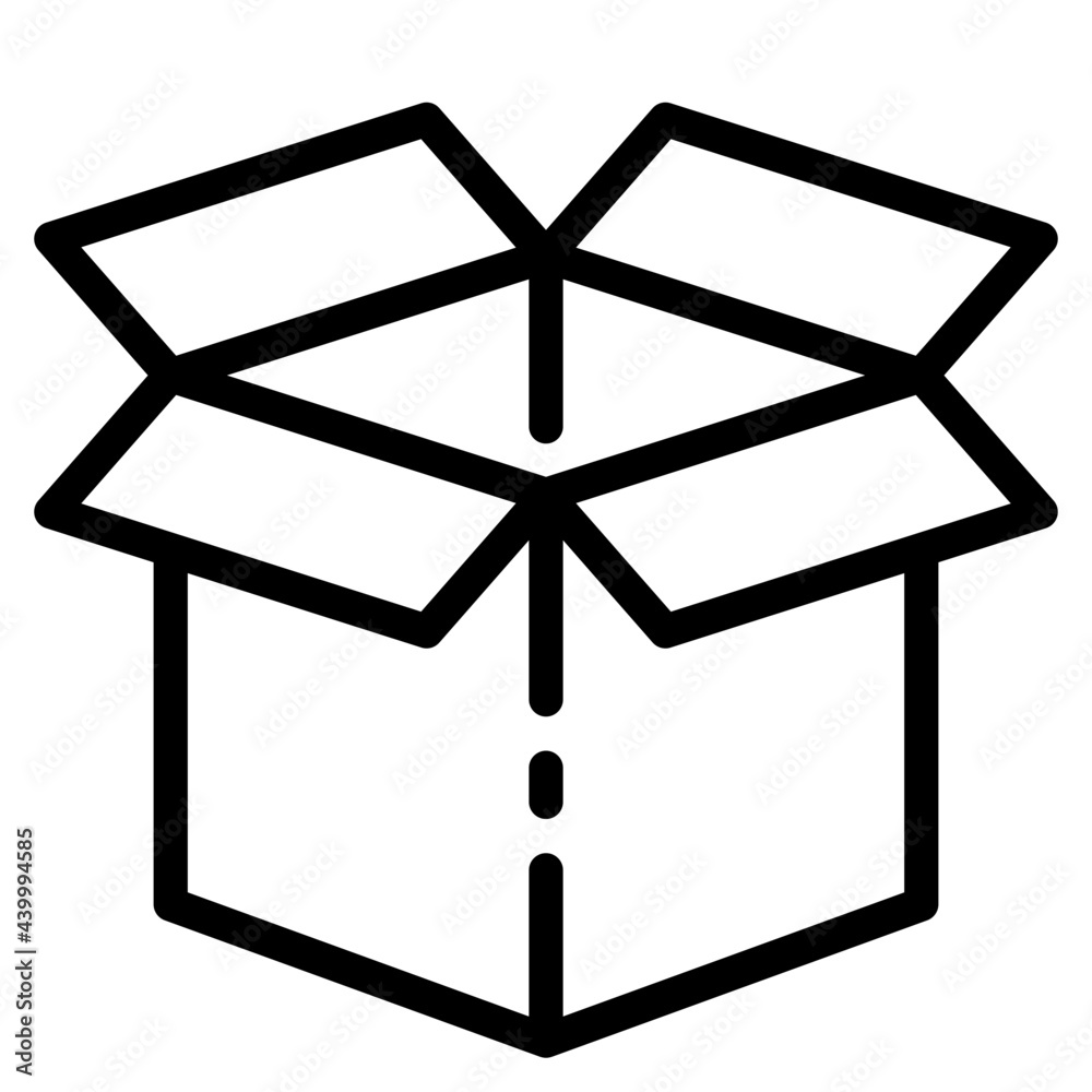 box outline style icon Stock Vector | Adobe Stock