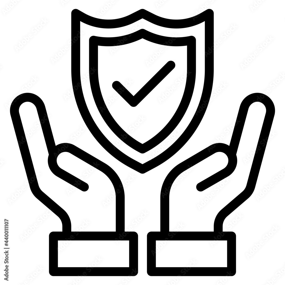 safety outline style icon Stock Vector | Adobe Stock