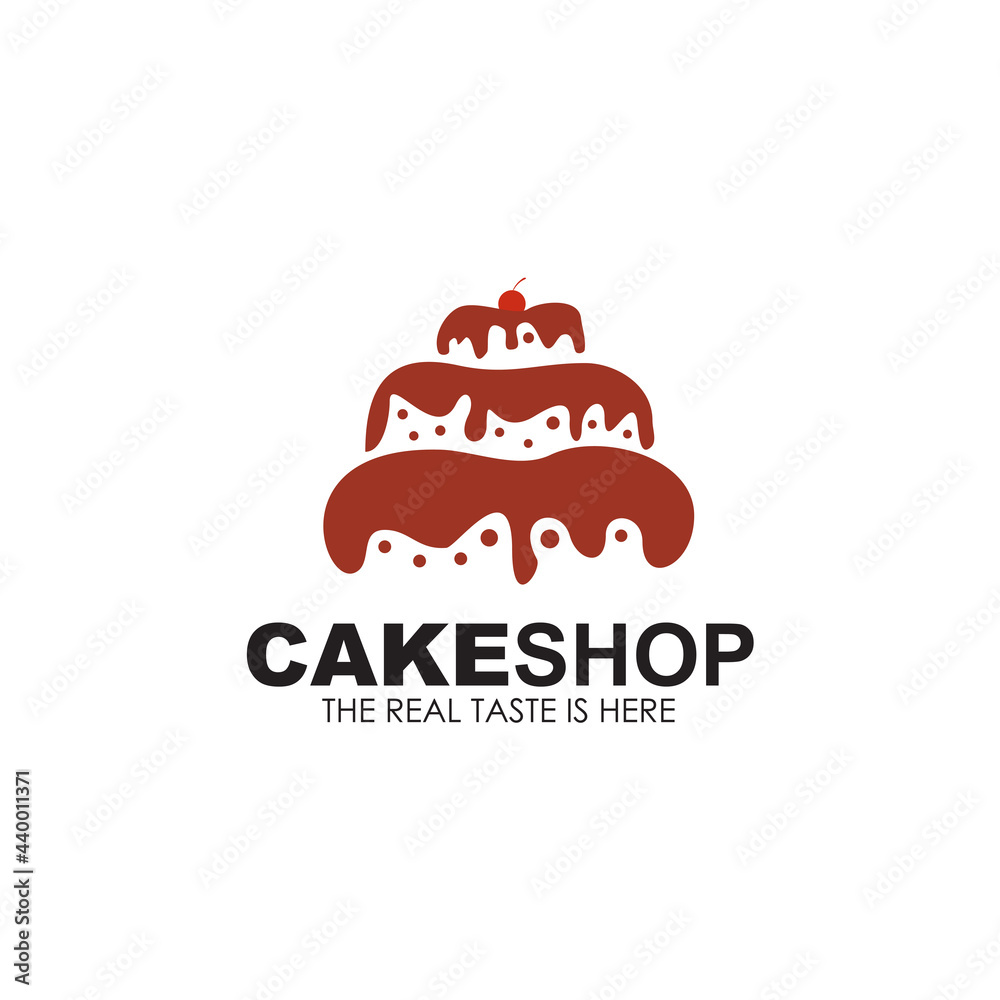 Cake shop icon logo design template Stock Vector | Adobe Stock