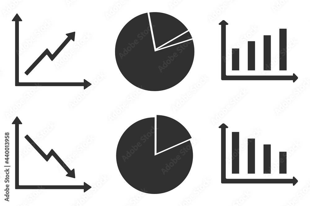 Simple flat financial growth chart icon or symbol. Chart and Diagram ... Simple flat financial growth chart icon or symbol. Chart and Diagram ...