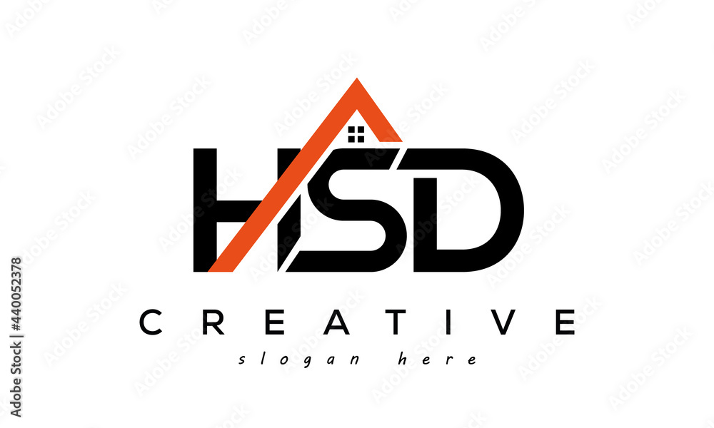 HSD letters real estate construction logo vector Stock Vector | Adobe Stock